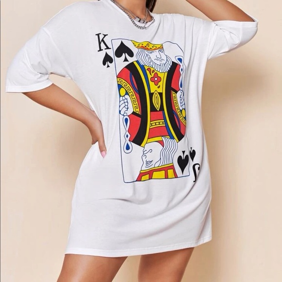 Dresses | King Of Spades Card Tshirt Dress | Poshmark